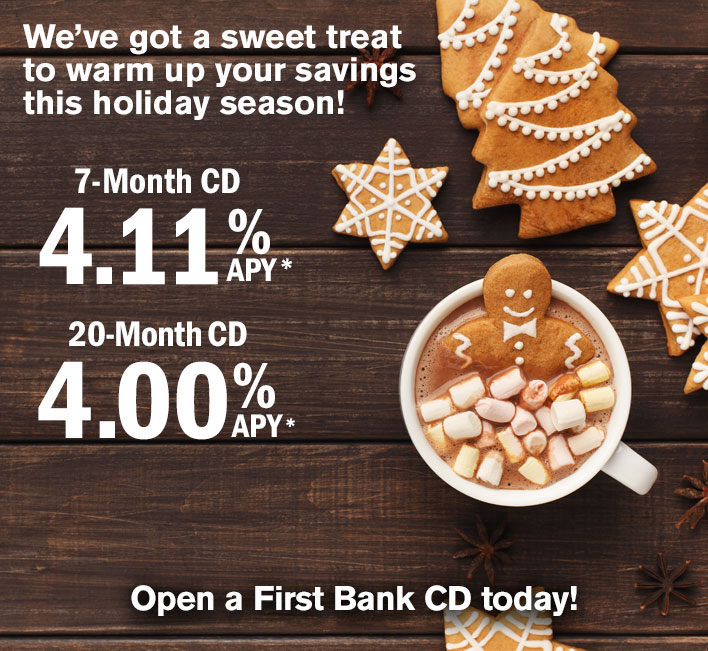 Certificate of Deposit Promo | MO, IL, CA CD Rates | First Bank